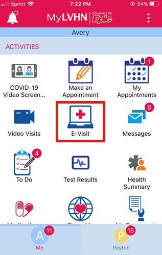 LVHN E-Visit: Step by Step Instructions