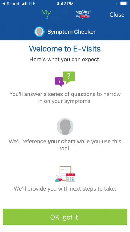 LVHN E-Visit: Step by Step Instructions