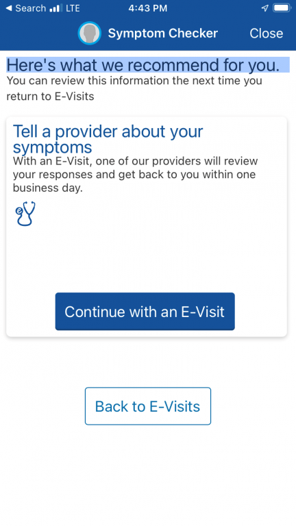 LVHN E-Visit: Step by Step Instructions