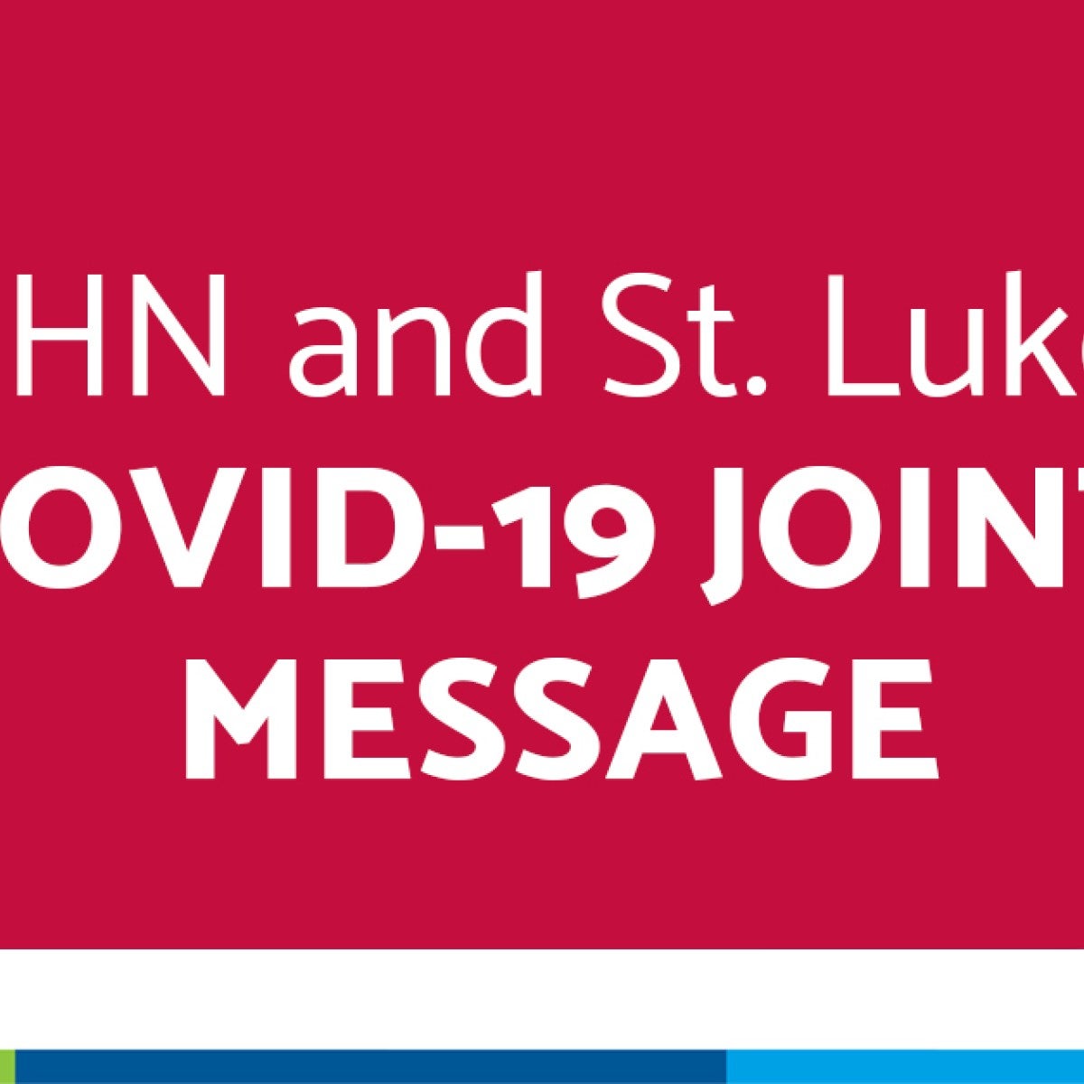 Lvhn And St Luke S Deliver Coronavirus Covid 19 Joint Message Steps