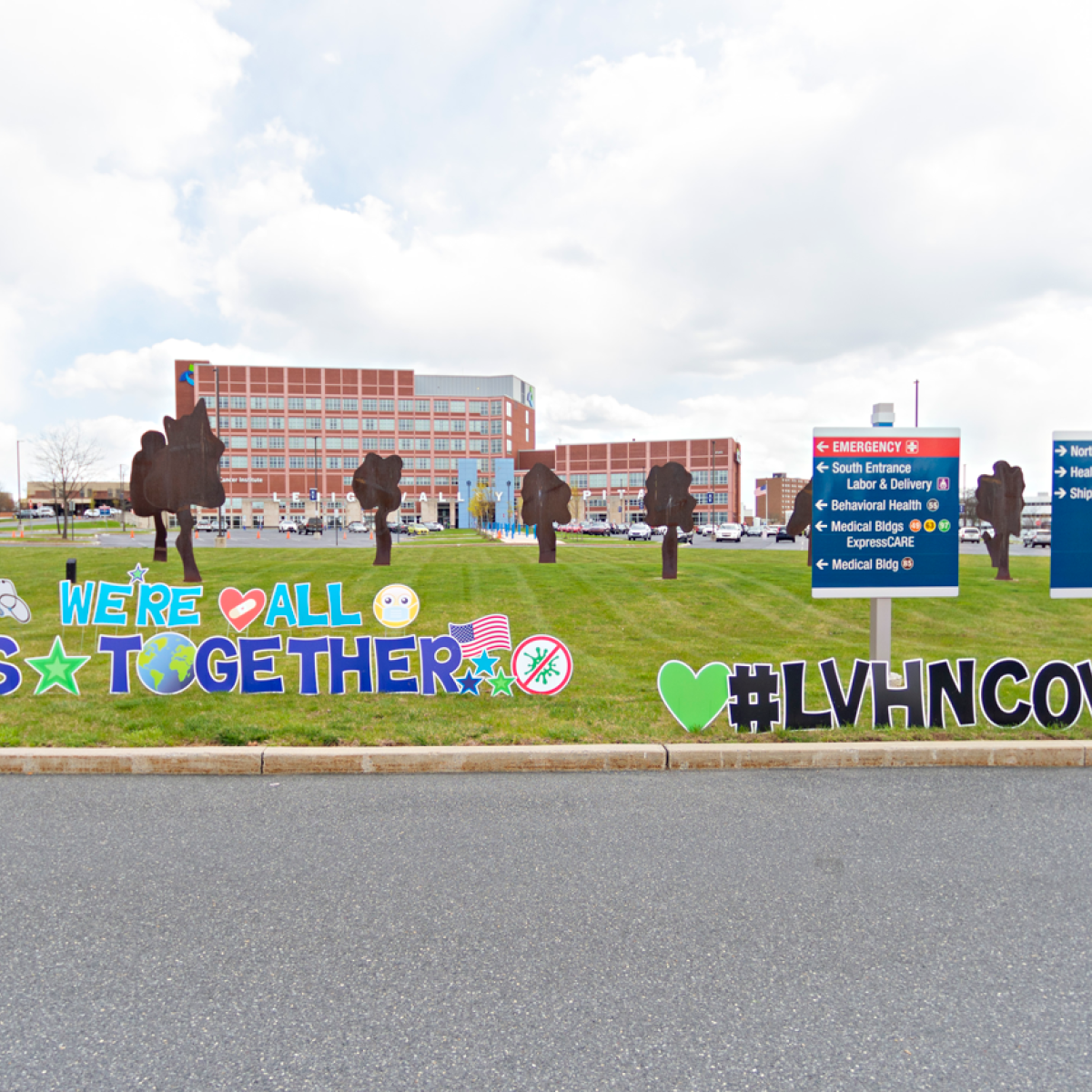 Supportive Signs Pop up Throughout the Health Network | Lehigh Valley ...